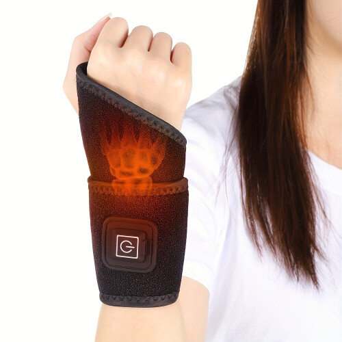Wrist Heated Brace Wrist Warmer Wrap With 3 Heat Settings For Carpal ...
