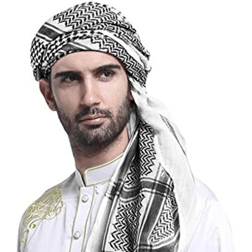 55inch Mens Large Arab Shemagh Headscarf Muslim Headcover Shawl ...