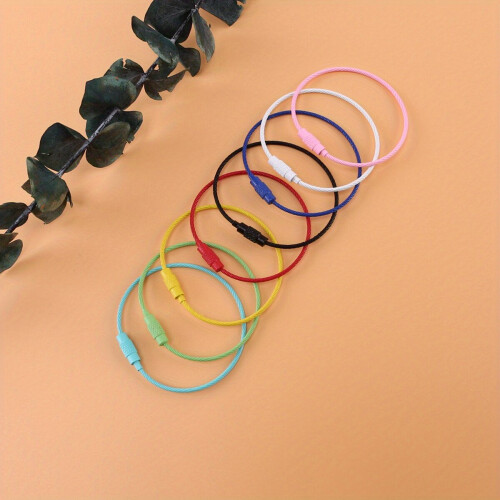 6pcs 8pcs Steel Wire Rope Tag DIY Accessories Multifunctional Pendant ...