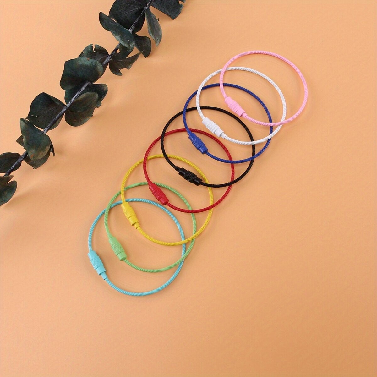 6pcs 8pcs Steel Wire Rope Tag DIY Accessories Multifunctional Pendant ...