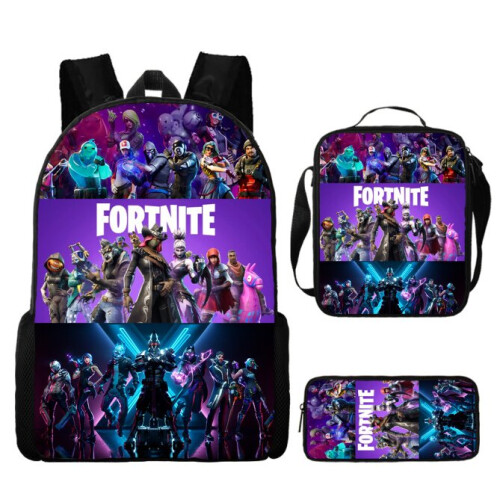 (32) Fortnite Game School Bag Backpack Lunch Bag Pencil Case 3PCS on OnBuy