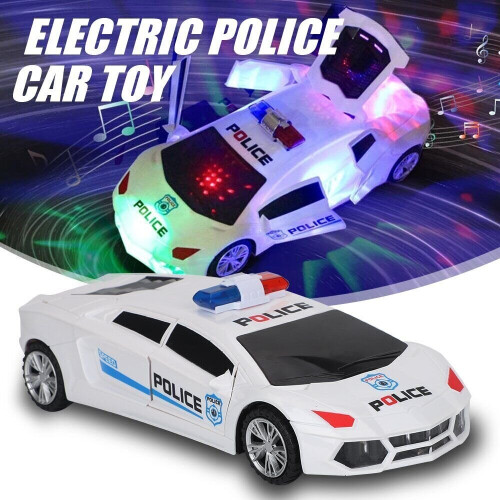 Toys Car for Boys Kids Electric Police Car Music LED Light Cool Toy Car ...