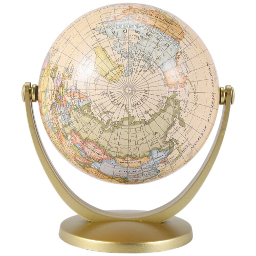 Retro Rotating World Globe Earth Antique Home Office Desktop Decor ...
