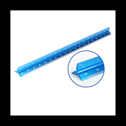 Architectural Scale Ruler 12Inch Aluminum Architect Scale Triangular ... Architectural Scale Ruler 12Inch Aluminum Architect Scale Triangular ...