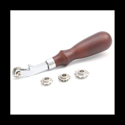 4-Wheel Leather Craft Tool Auxiliary Cutting Pitch and DIY Process ...
