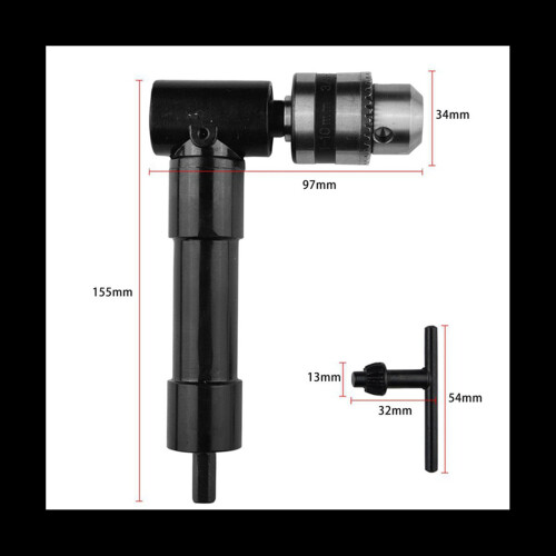 Right-Angle Electric Drill Three-Claw Chuck Corner Device Right-Angle ...