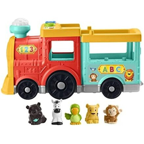 Fisher-Price Little People Big ABC Animal Train, push-along toy vehicle ...