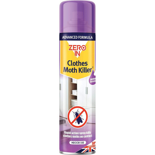 Zero In Clothes Moth Killer, 300 ml Aerosol, Transparent, Surface ...