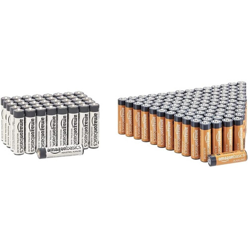 AmazonBasics AA 1.5 Volt Performance Alkaline Batteries - Pack of 100 ... AmazonBasics AA 1.5 Volt Performance Alkaline Batteries - Pack of 100 ...