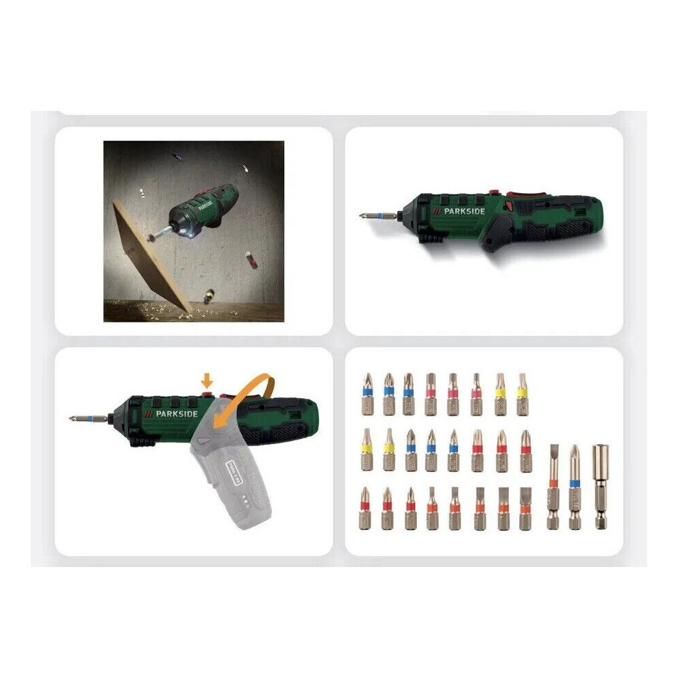 Parkside 4v cordless screwdriver store
