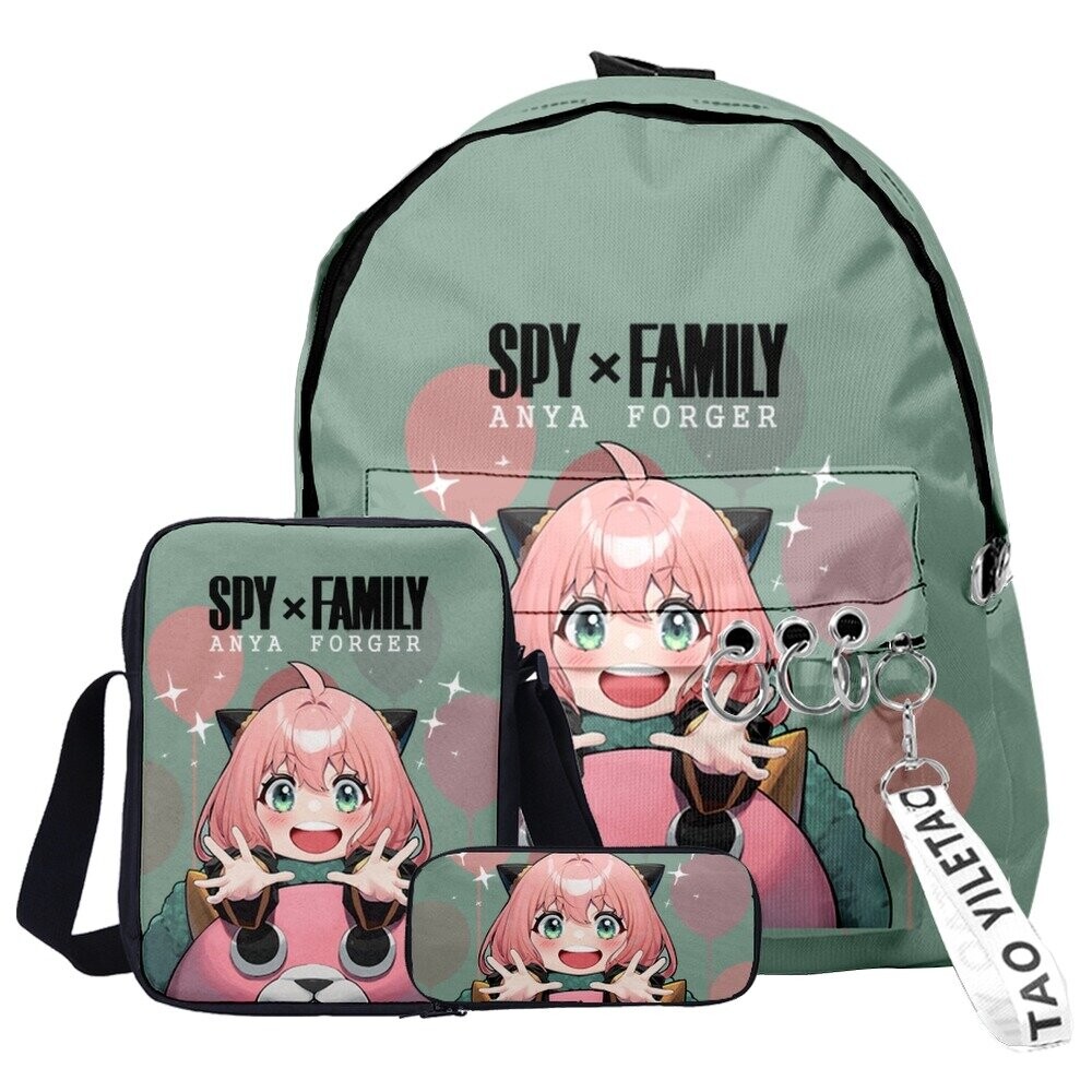 3pcs/set Anime Spy X Family Backpack Students Children Boys Girls ...