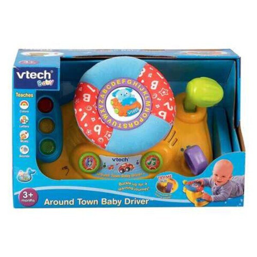 VTech Baby Around Town Baby Driver, Movable Joystick, Twinkling Traffic ...