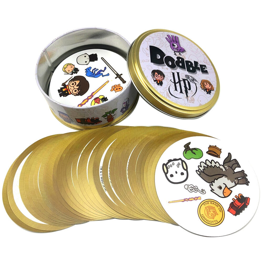 (Hogwarts) 8+ Dobble spot it cards game with animals, alphabets and ...