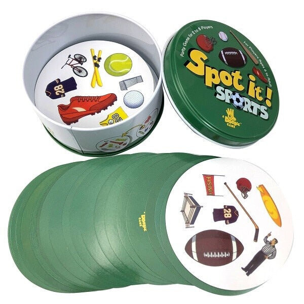 (Hogwarts) 8+ Dobble spot it cards game with animals, alphabets and ...