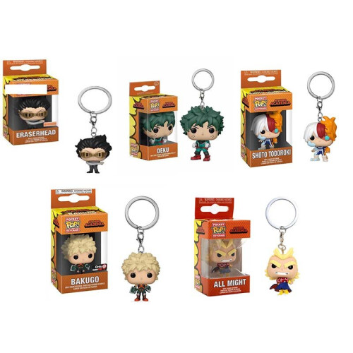 Keychain Pop Mha Pendant Todoroki Bakugo Deku Might All on OnBuy