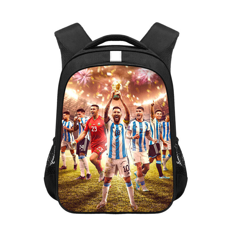Football Star Lionel Messi Backpack Student School Bag Travel Bag on OnBuy