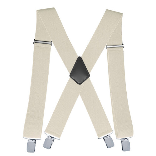 Fasker Mens Suspenders X Back 5 08cm Wide Adjustable Solid Straight ...