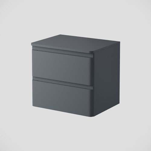 Regis Forma Grey Anthracite Wall Hung Vanity Unit & Affine Lyon Matt ...