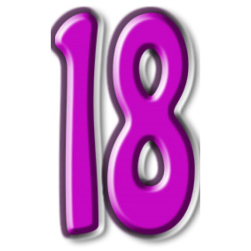 Number 18 - Lifesize Cardboard Cutout / Standee on OnBuy