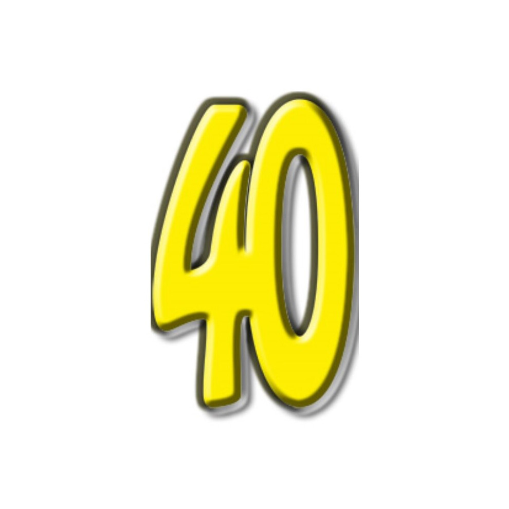 Number 40 - Lifesize Cardboard Cutout / Standee on OnBuy