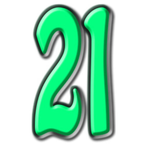 Number 21 - Lifesize Cardboard Cutout / Standee on OnBuy