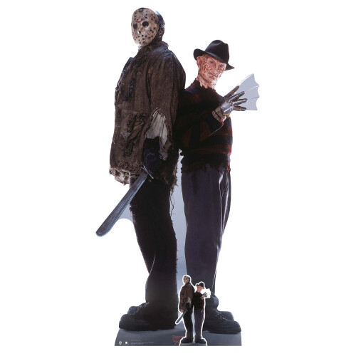 Freddy Krueger and Jason Voorhees Lifesize Cardboard Cutout Official ...