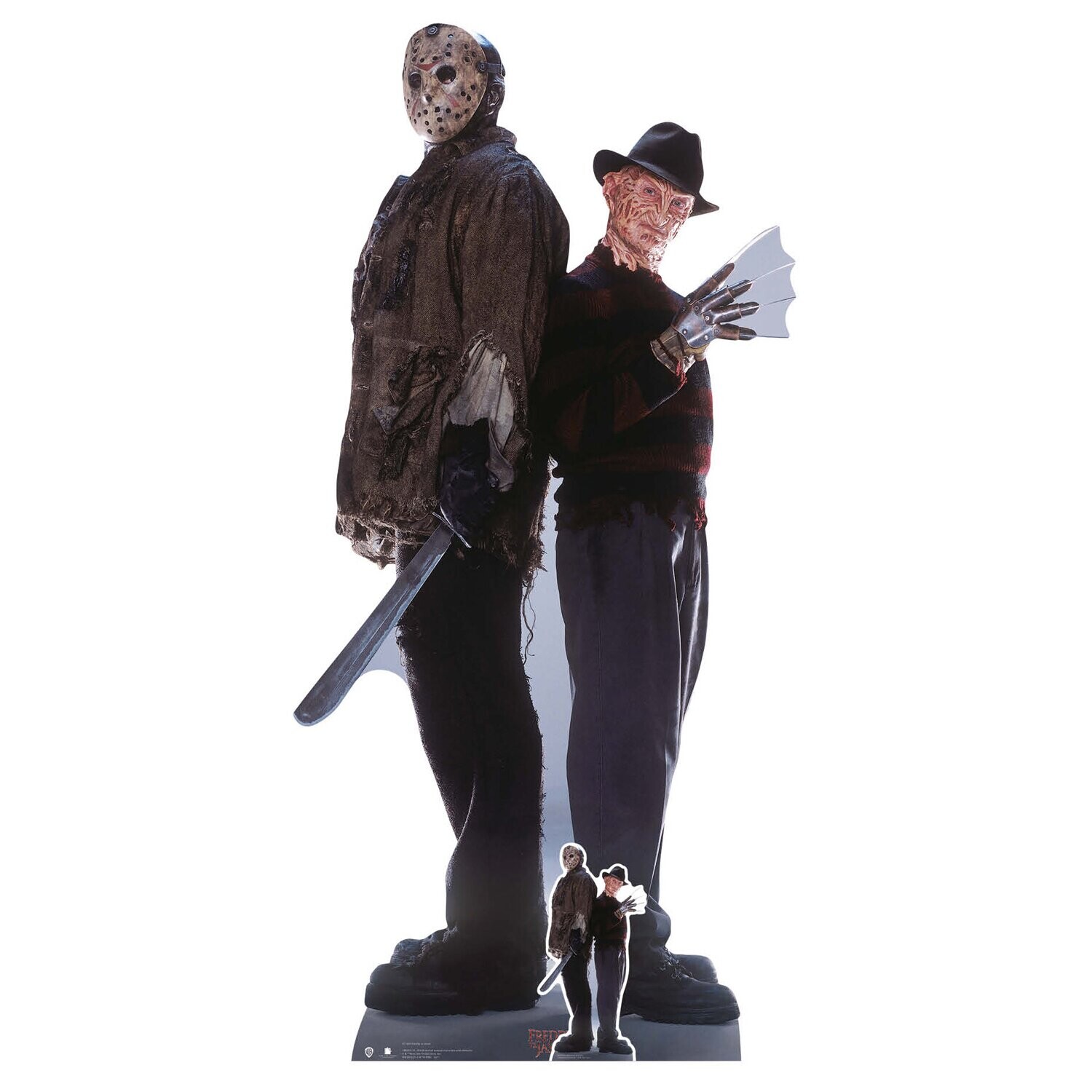 Freddy Krueger and Jason Voorhees Lifesize Cardboard Cutout Official ...