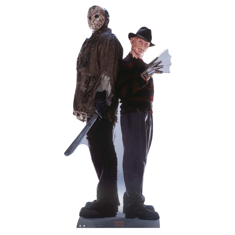 Freddy Krueger and Jason Voorhees Lifesize Cardboard Cutout Official ...