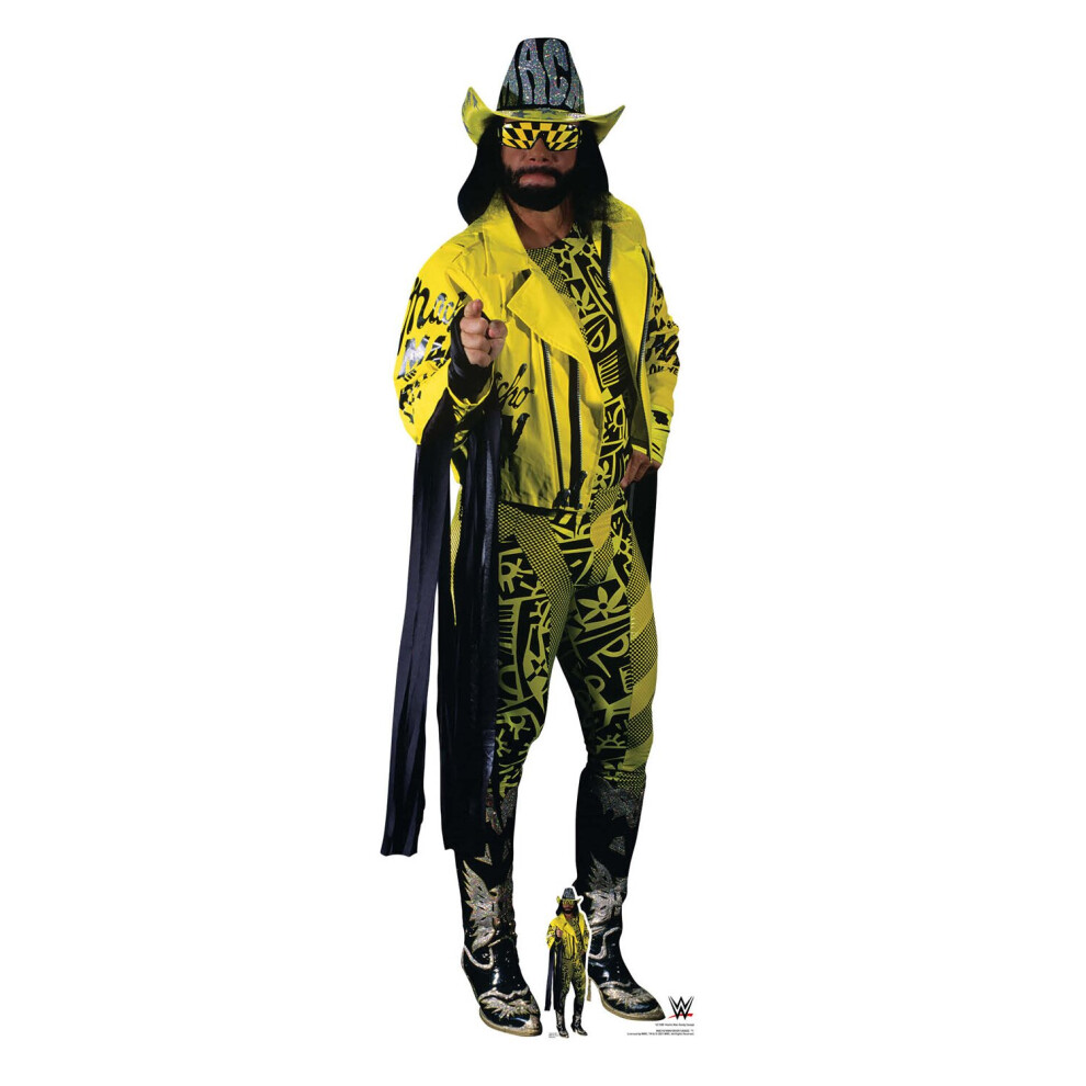 Macho Man Randy Savage Yellow Suit WWE Lifesize Cardboard Cutout ...