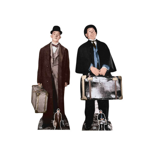 Stan Laurel and Oliver Hardy Lifesize Cardboard Cutout Twin Pack on OnBuy