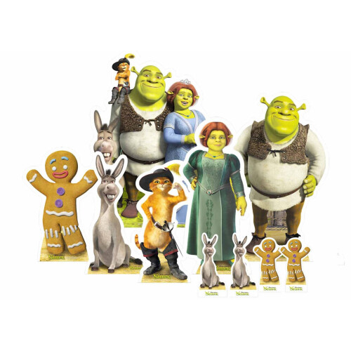 Shrek Table Top Cardboard Cutouts Party Pack of 10 on OnBuy