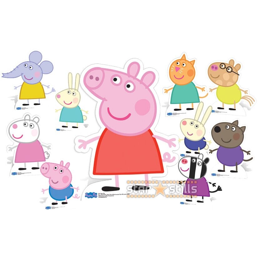 Peppa Pig and Friends Lifesize Cardboard Cutout / Standee Collection on ...