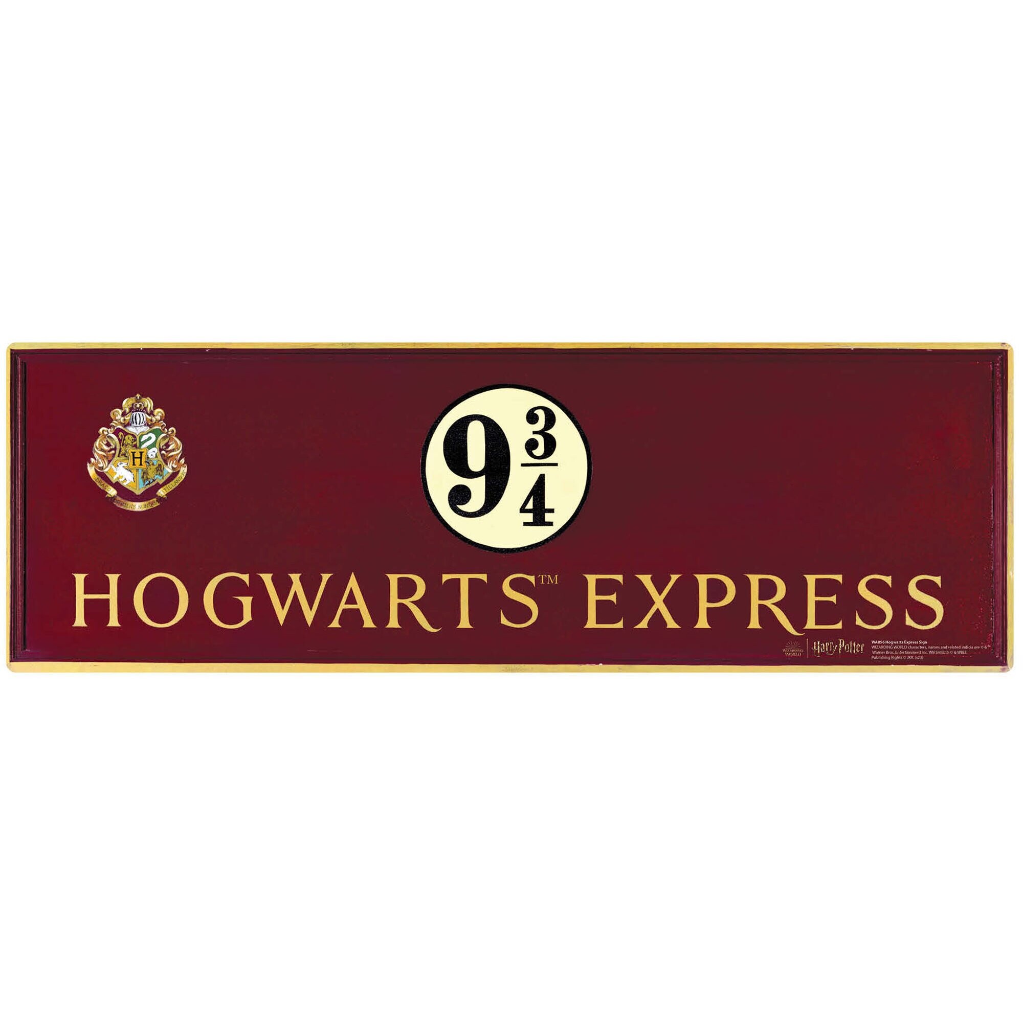 Hogwarts Express Sign from Harry Potter Wall Mounted Official Cardboard ...