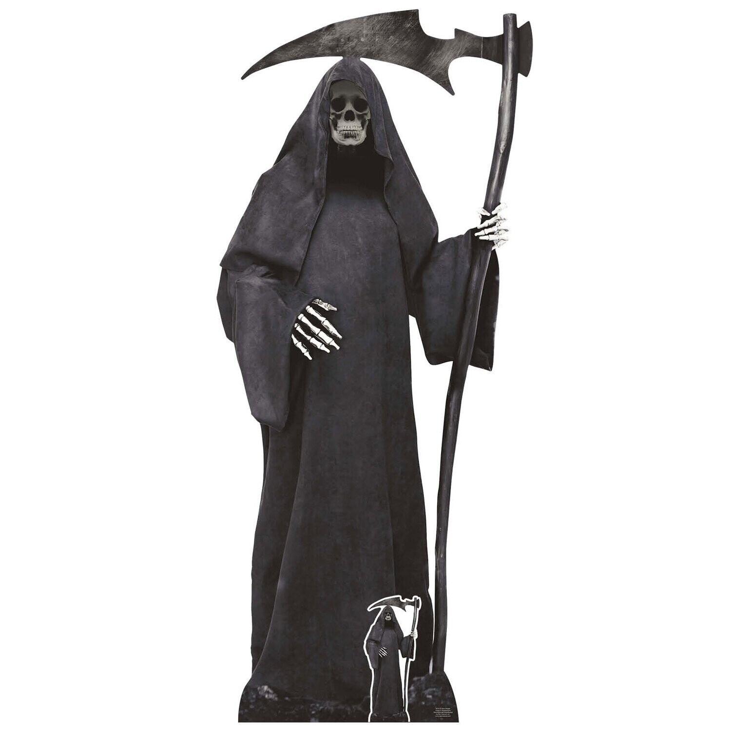 Grim Reaper Lifesize Cardboard Cutout Scary Halloween Standee / Standup ...