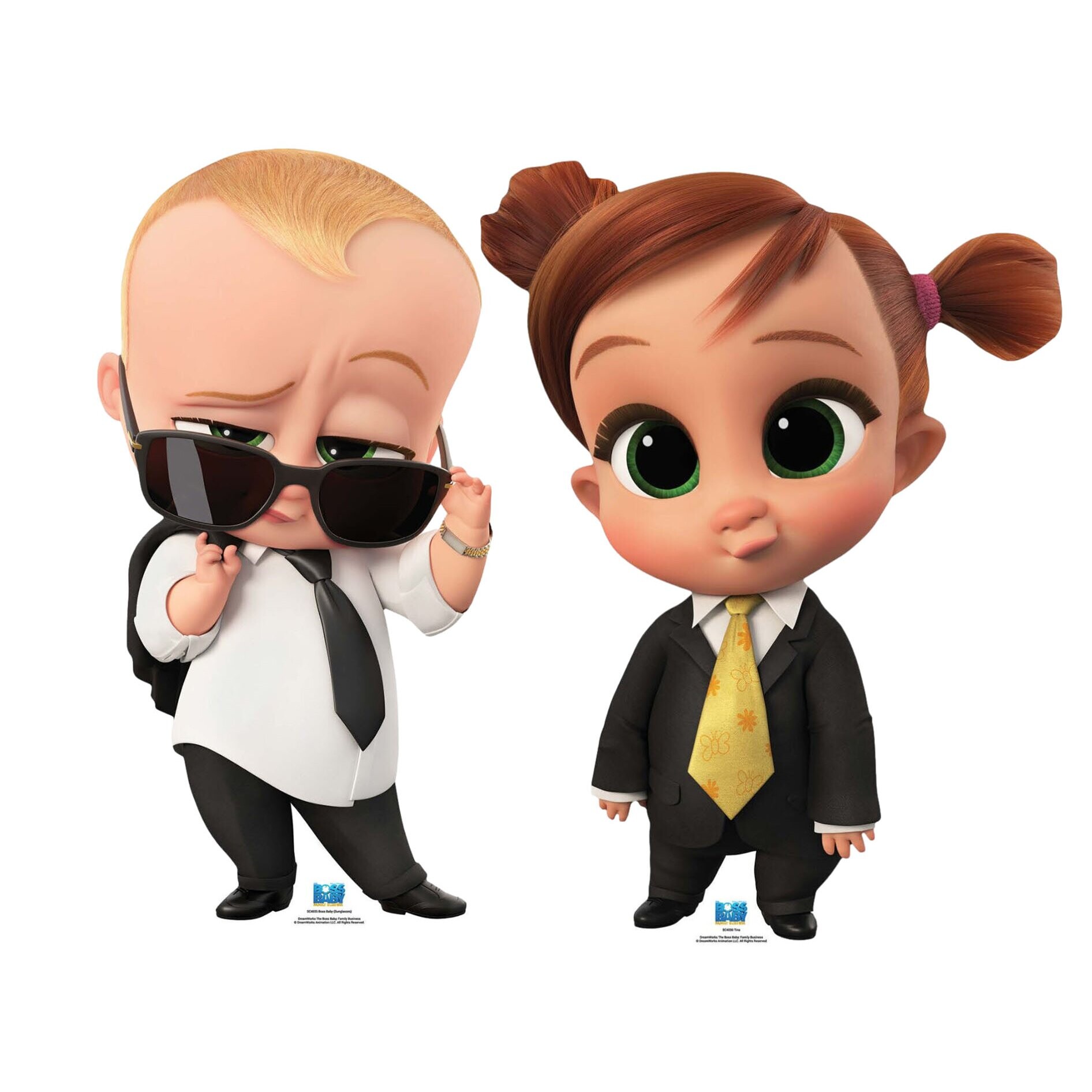 Tina and Ted Templeton Jr from Boss Baby Official Cardboard Cutout Set ...