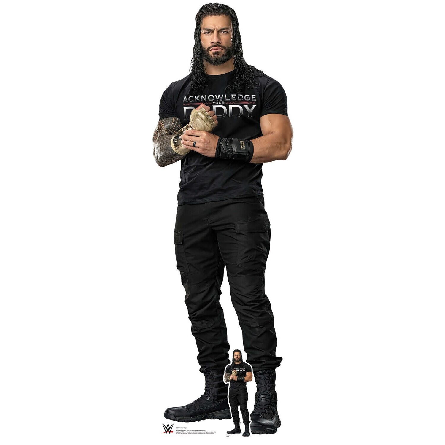 Roman Reigns Golden Glove WWE Lifesize Cardboard Cutout Official ...