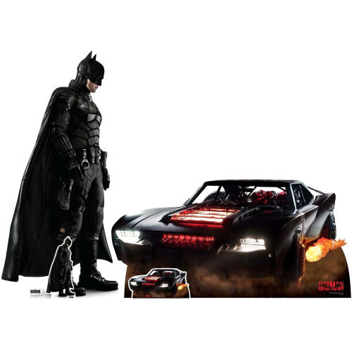 Batman and The Batmobile Cardboard Cutout Double Pack on OnBuy