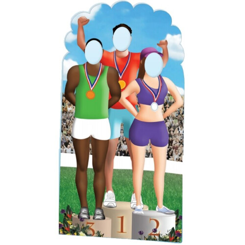 Olympics Podium Stand-in Lifesize Cardboard Cutout / Standee (Olympic ...