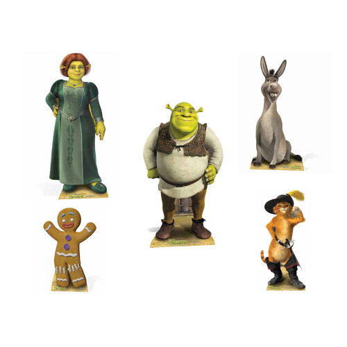 Shrek Lifesize Cardboard Cutout Party Pack - Set of 5 on OnBuy