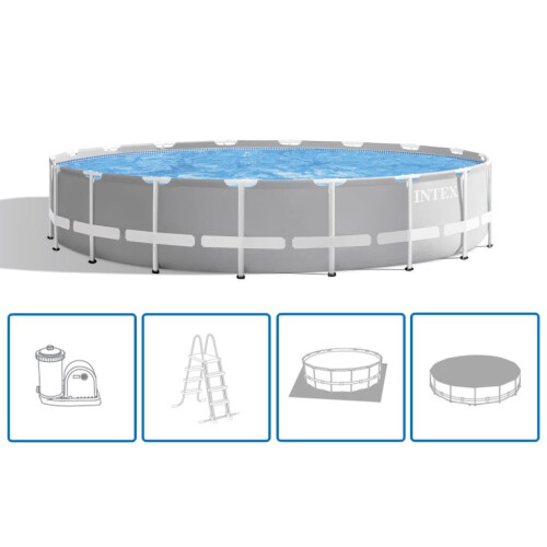 Intex Swimming Pool Set Frame Pool Above Ground Pool Round Prism Frame ...