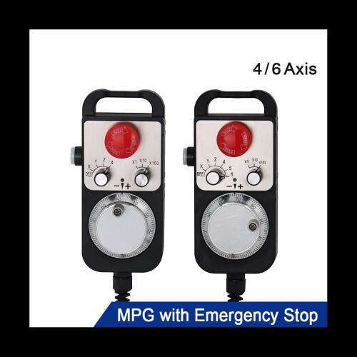 HandWheel 4 Axis Type Universal CNC MPG Pendant Hand Wheel 100 Pulse 5V ...