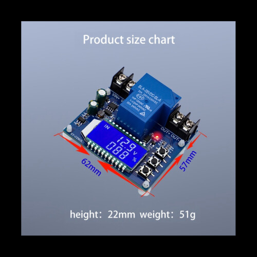XY-CD63L 30A Battery Charge Discharge Controller Low Voltage Cut Off ...