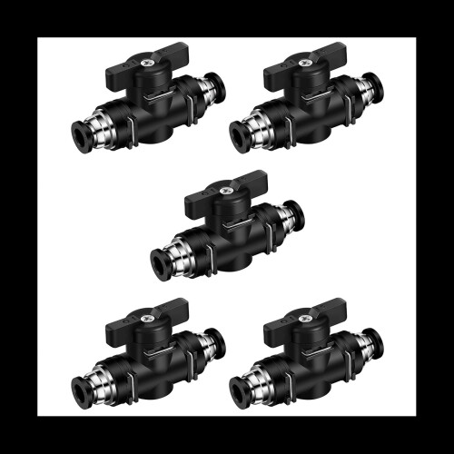 Pneumatic Ball Valve Push to Connect Fittings Ball Valve Air Flow Control Valve Air Fittings ...