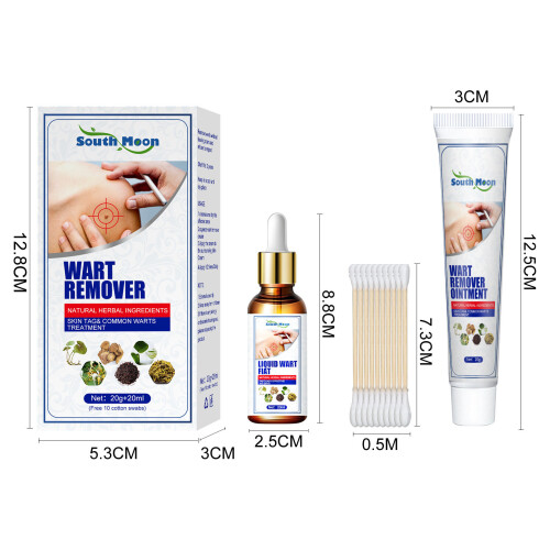 Cleansing cream and wart remover for facial axillary granulation and ...