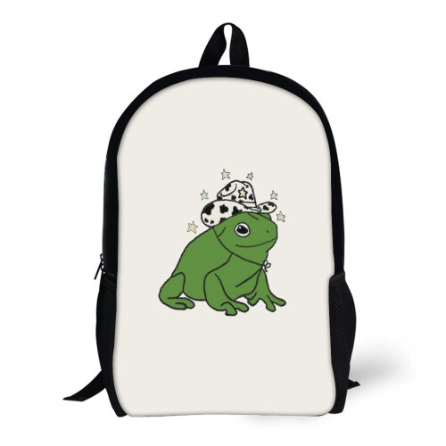 Backpacks Frog with A Cowboy Hat ? 17inch School Bag on OnBuy