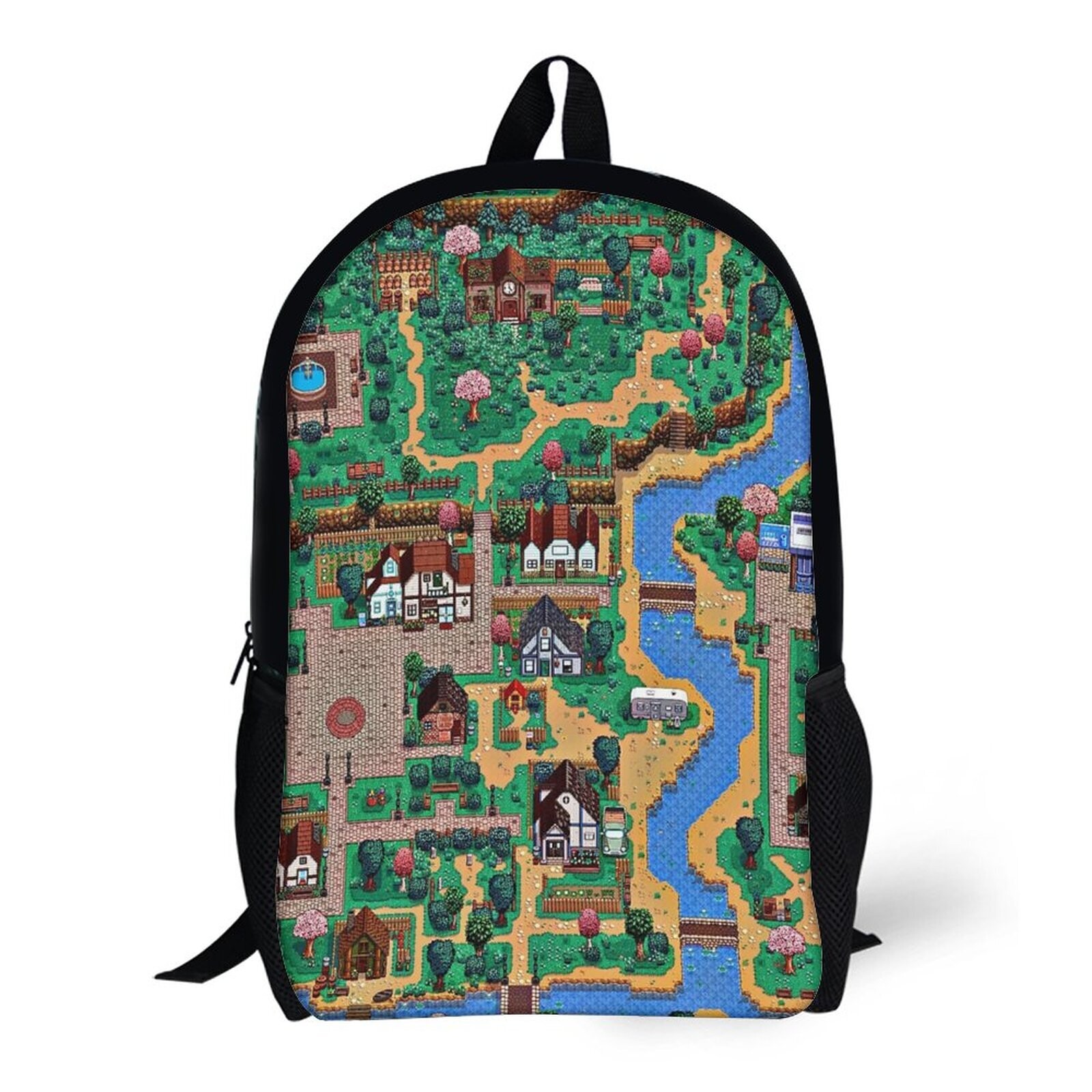 Backpacks Stardew Valley Town Map 17inch School Bag on OnBuy