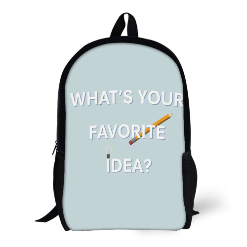 Backpacks DHMIS Notebook What's Your Favorite Idea Quote 17inch School ...