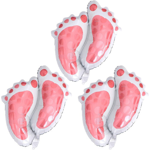 Red Balloons Red Ballons 3pcs Red Girl Foot Balloons Aluminium Foil ...