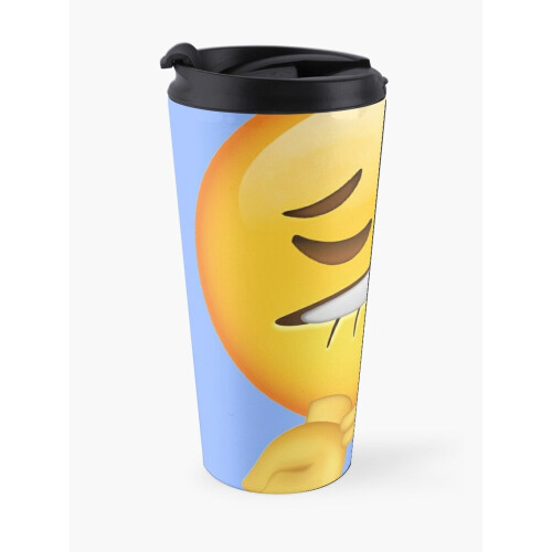 Coffee Mug Ice In My Veins Emoji Sheesh Face Meme 16 oz Stainless Steel Vacuum Insulated Tumbler ...