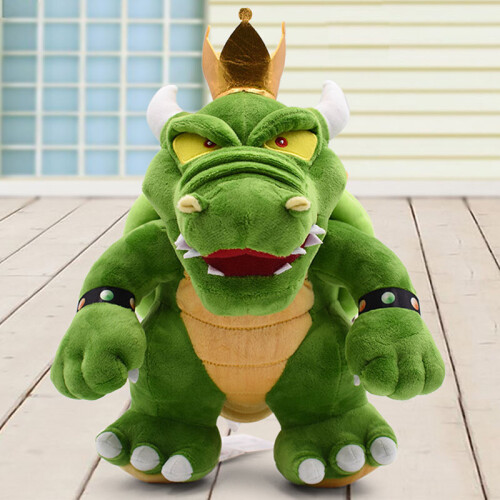 Super Mario King Koopa Bowser Plush Toy Stuffed Green Koopa Animals ...
